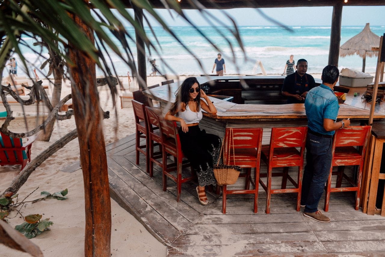 Boho chic in Tulum: Topshop Embroidered trousers and crop top - Style ...